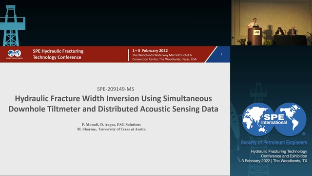 Hydraulic Fracture Width Inversion Using Simultaneous Downhole ...