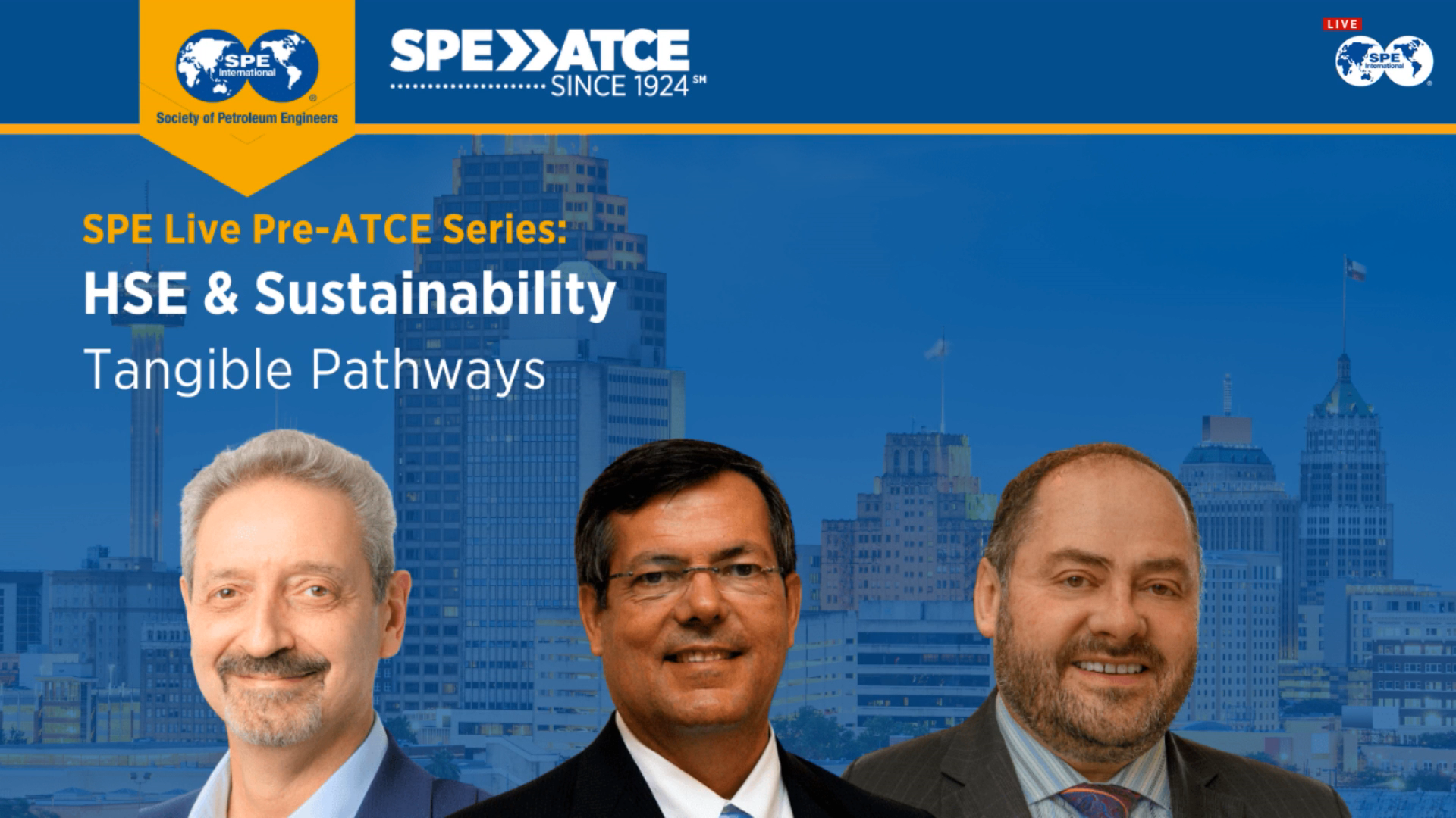 SPE Live Pre-ATCE Series: HSE & Sustainability – Tangible Pathways ...