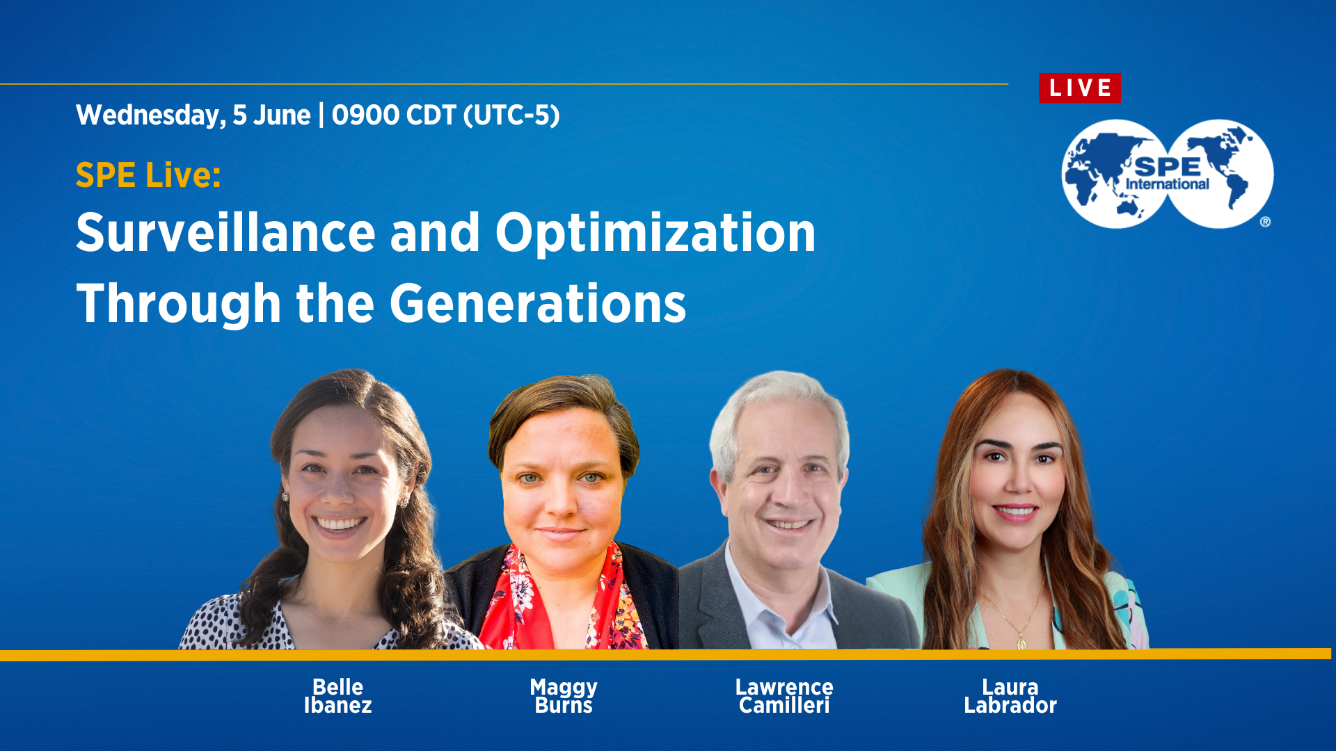 SPE Live: Surveillance and Optimization Through the Generations – SPE ...