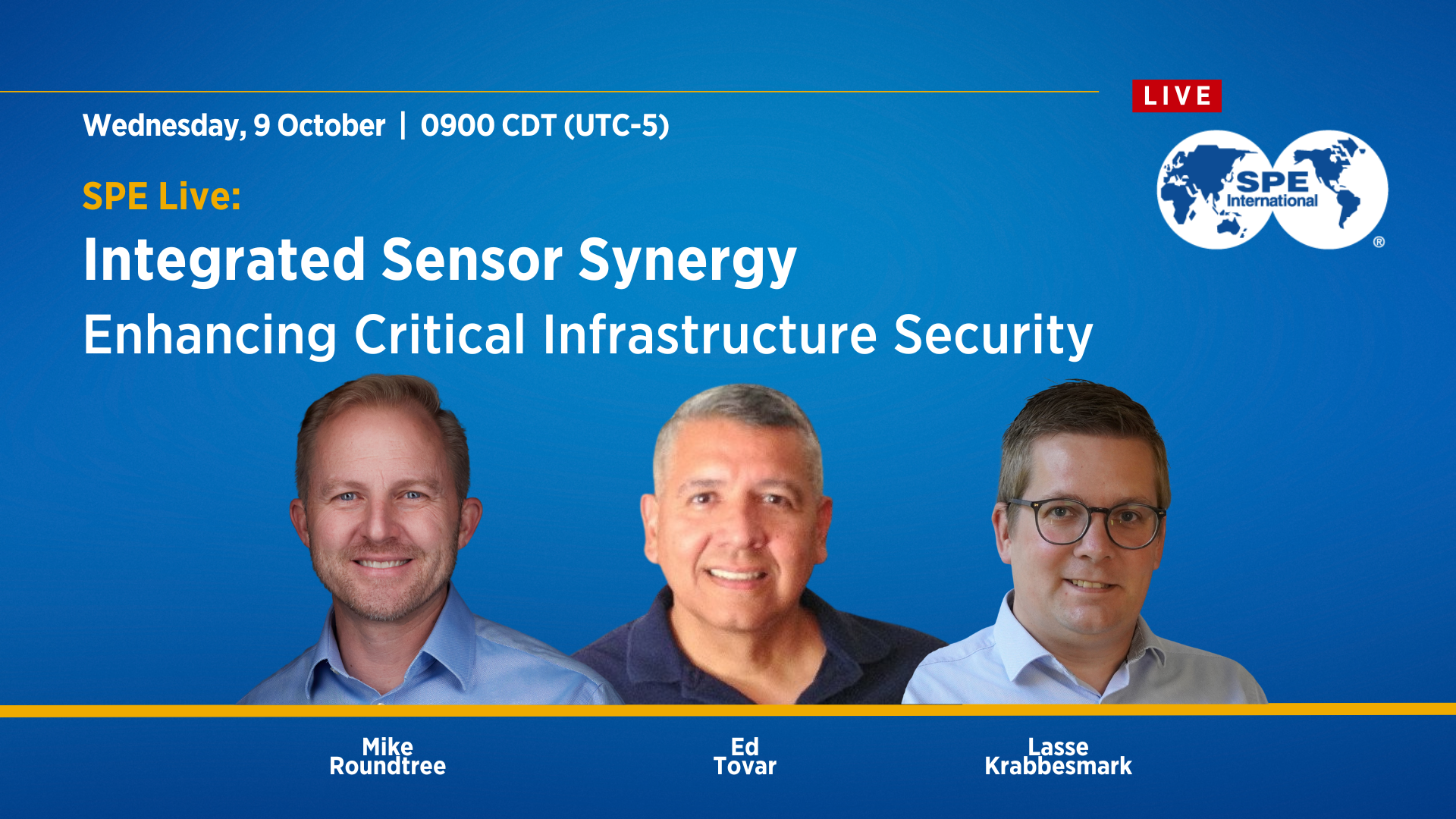 SPE Live: Integrated Sensor Synergy: Enhancing Critical Infrastructure ...