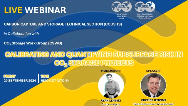 Calibrating And Quantifying Subsurface Risk In Co2 Storage Projects Spe Energy Stream
