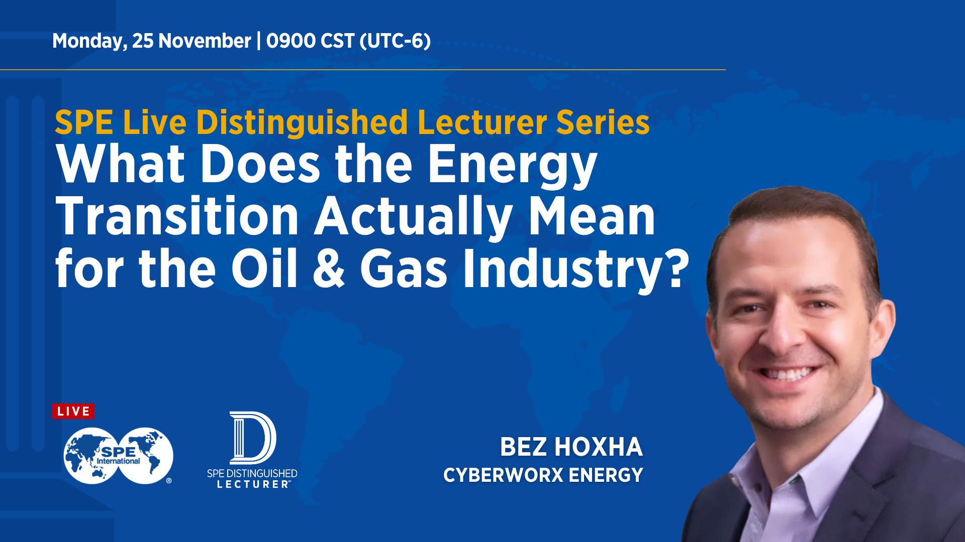 SPE Live Distinguished Lecturer Series: What Does the Energy Transition ...