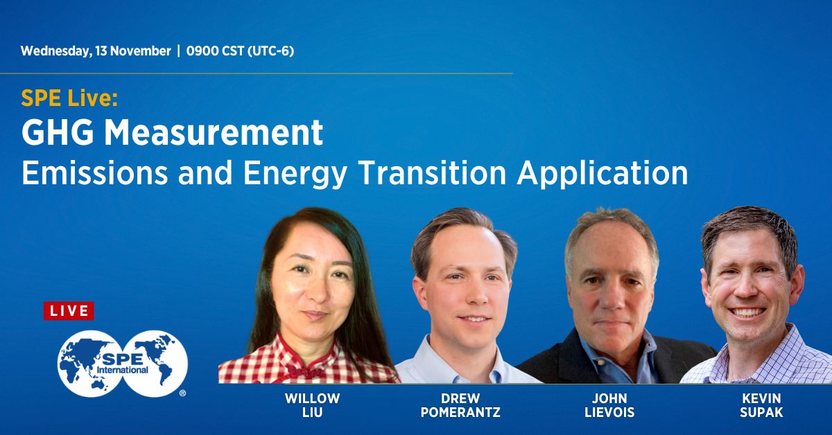 SPE Live: GHG Measurement – Emissions and Energy Transition Application ...