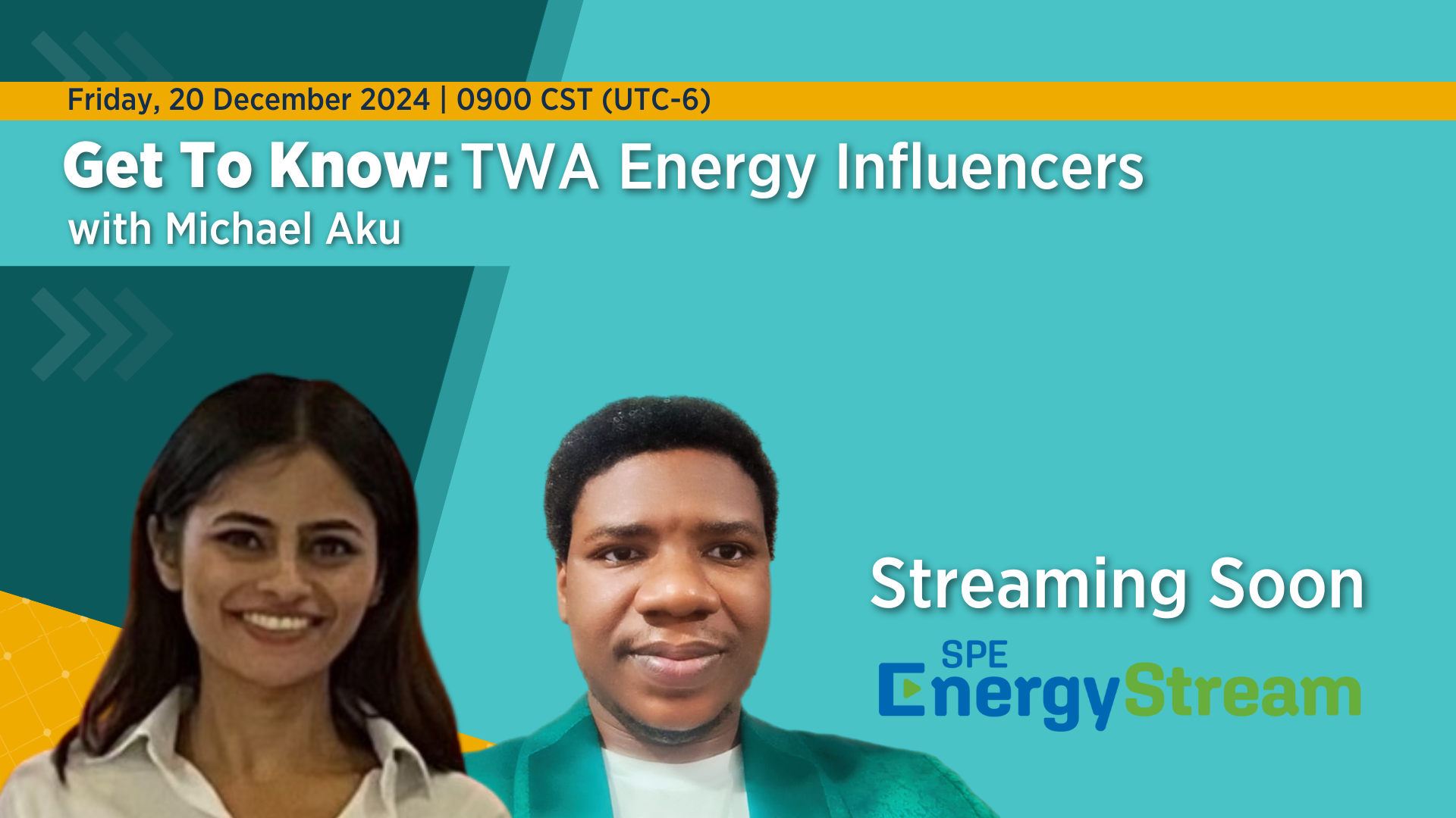 Get to Know: TWA Influencers – Michael Aku – SPE Energy Stream
