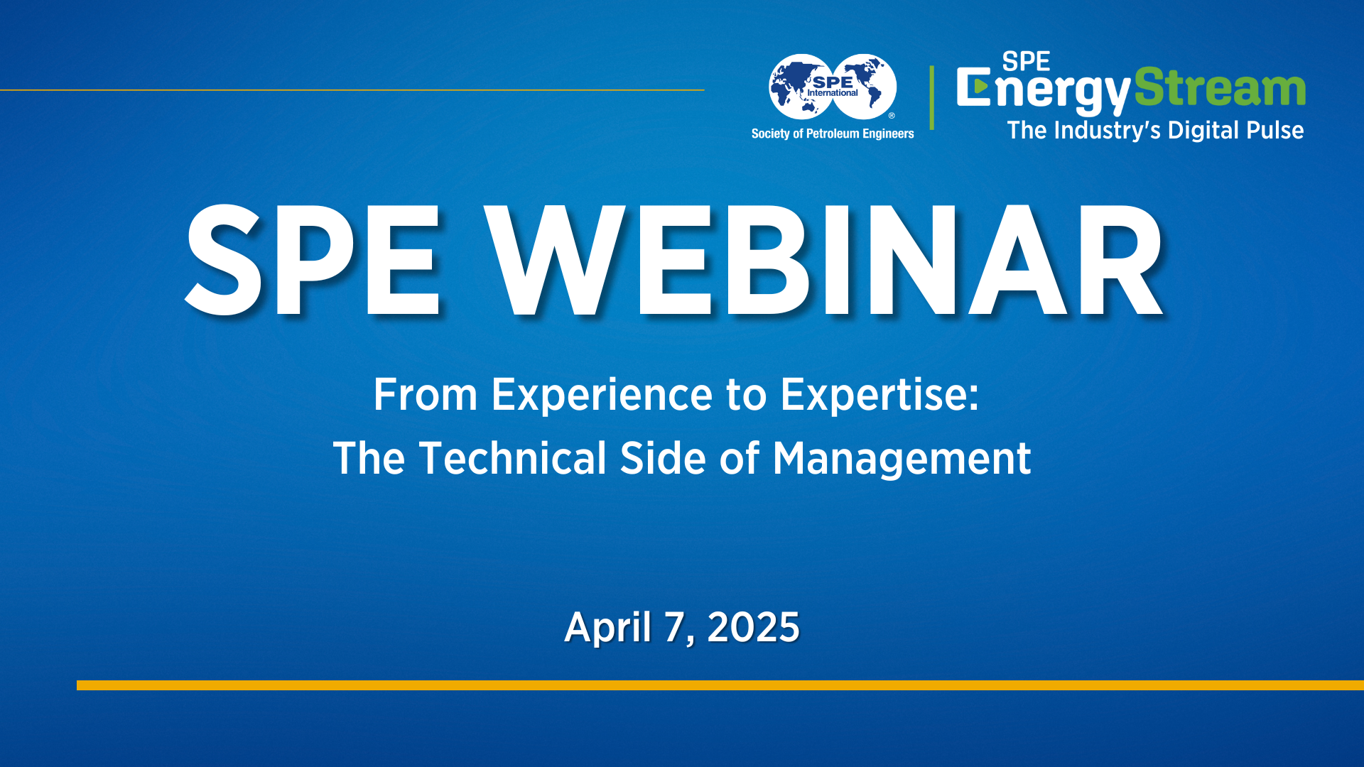From Experience to Expertise: The Technical Side of Management – SPE ...