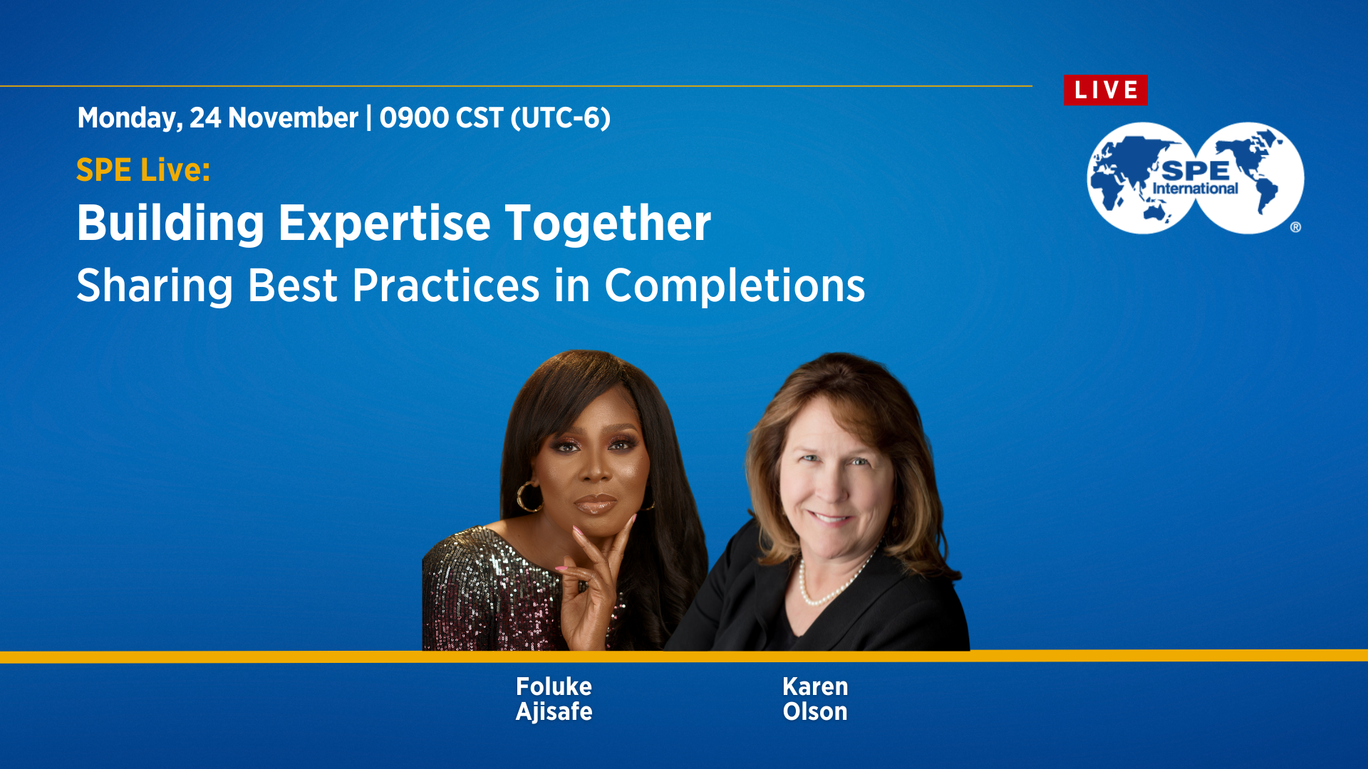 SPE Live: Building Expertise Together: Sharing Best Practices in Completions – SPE Energy Stream