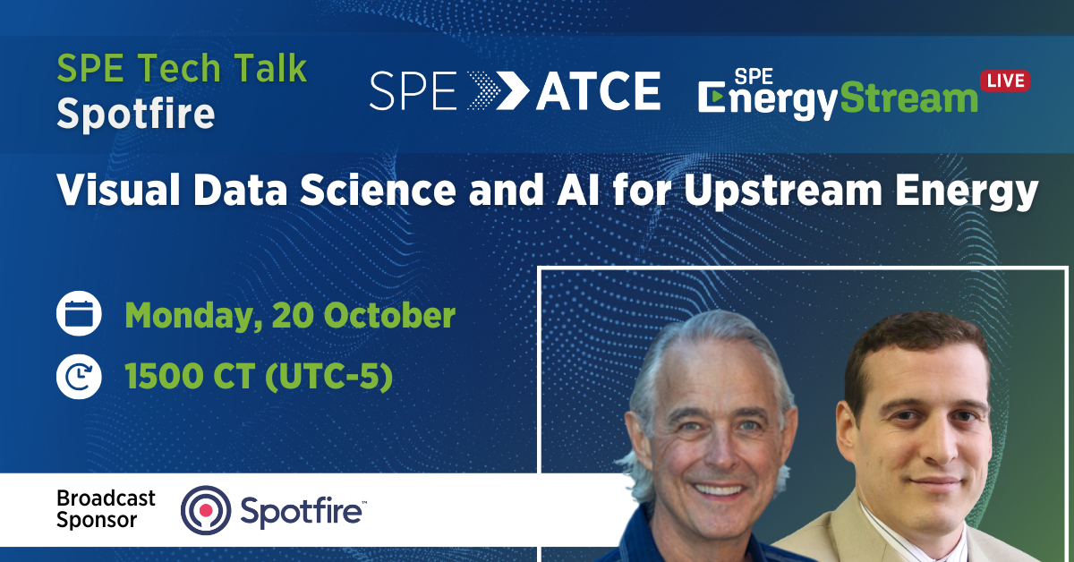 Visual Data Science and AI for Upstream Energy – SPE Energy Stream