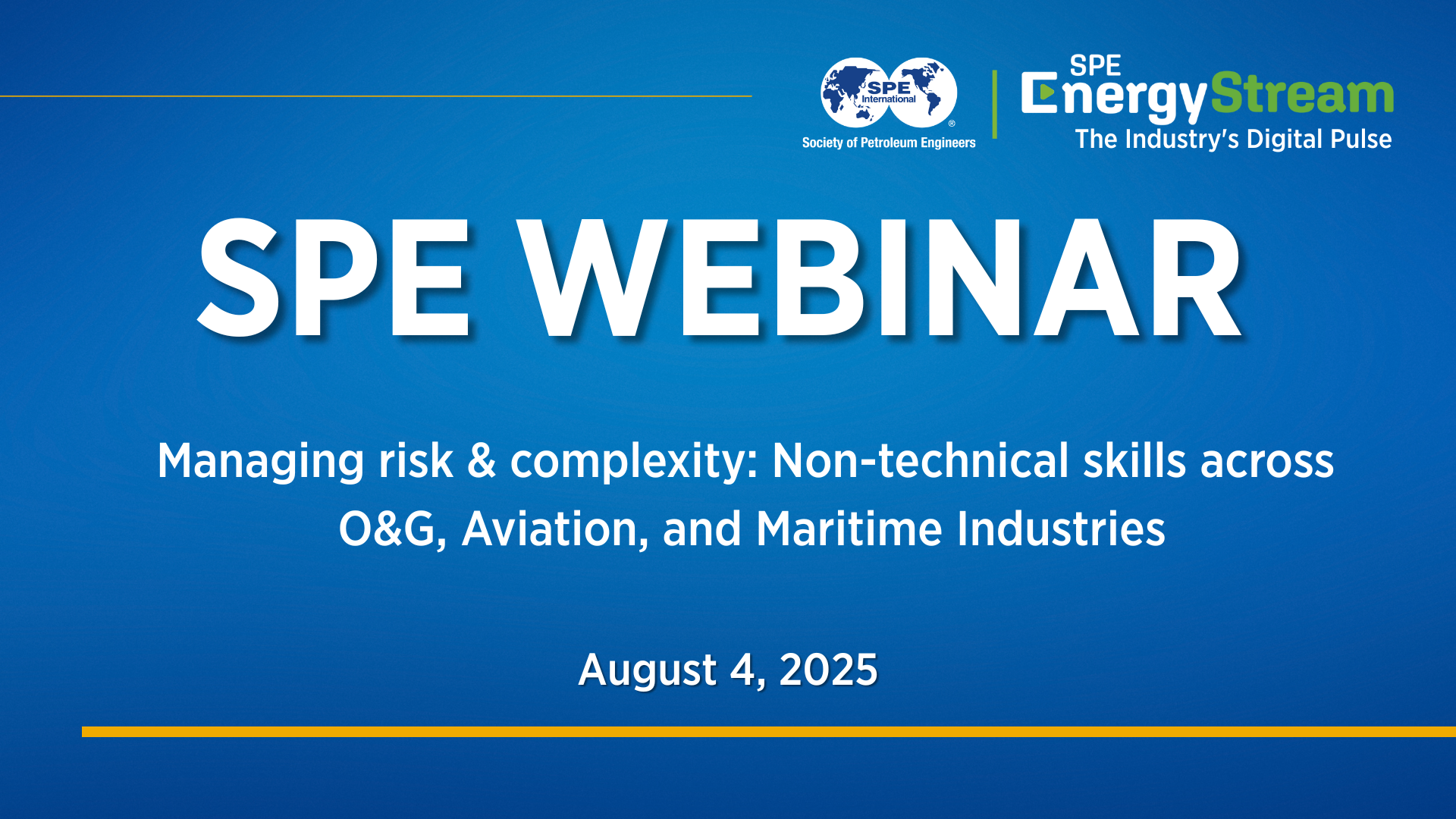 Managing risk & complexity: Non-technical skills across O&G, Aviation ...